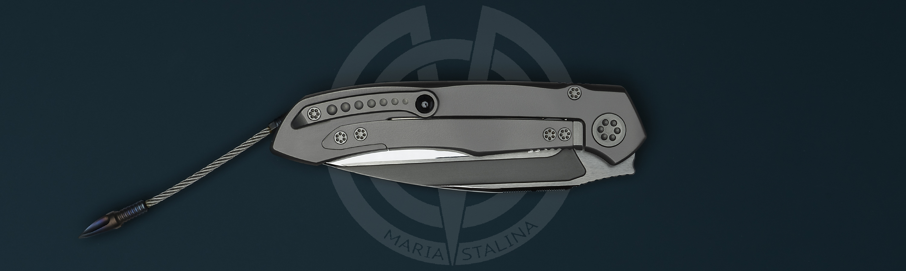 Anax полированный нож стрекоза Энтони Марфионе Marfione Custom Knives