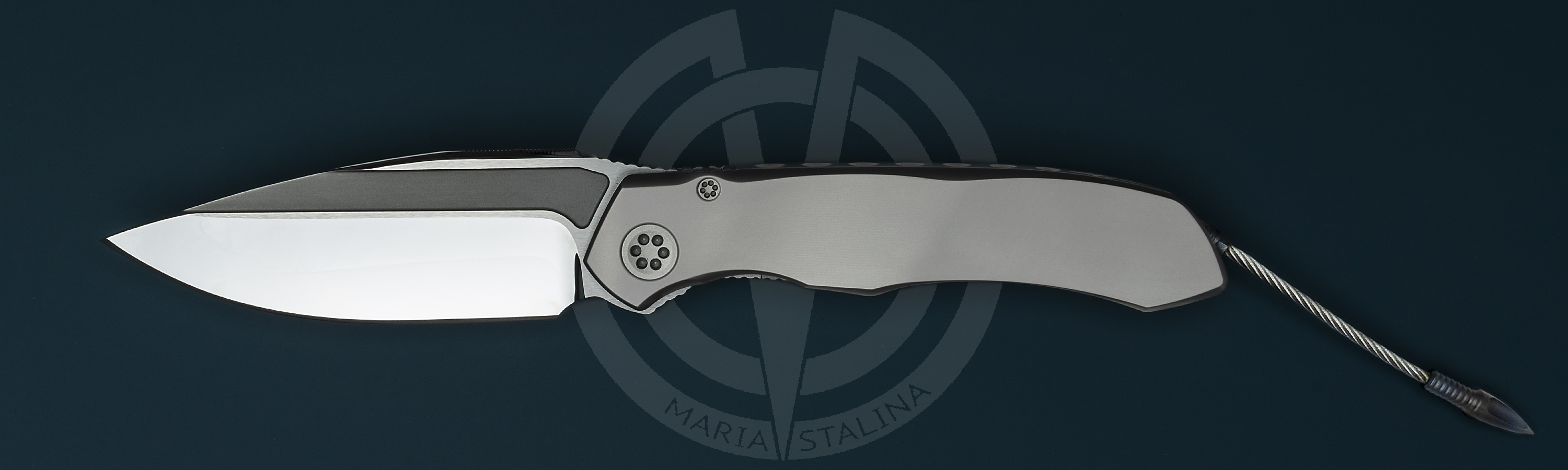 Anax полированный нож стрекоза Энтони Марфионе Marfione Custom Knives